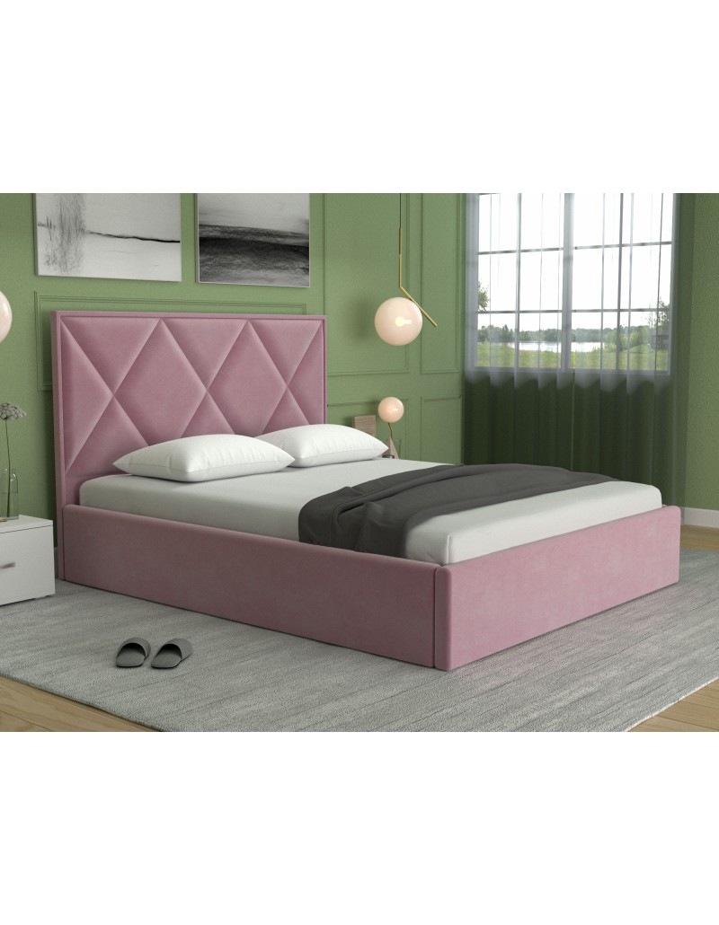 Pat tapitat Coral roz