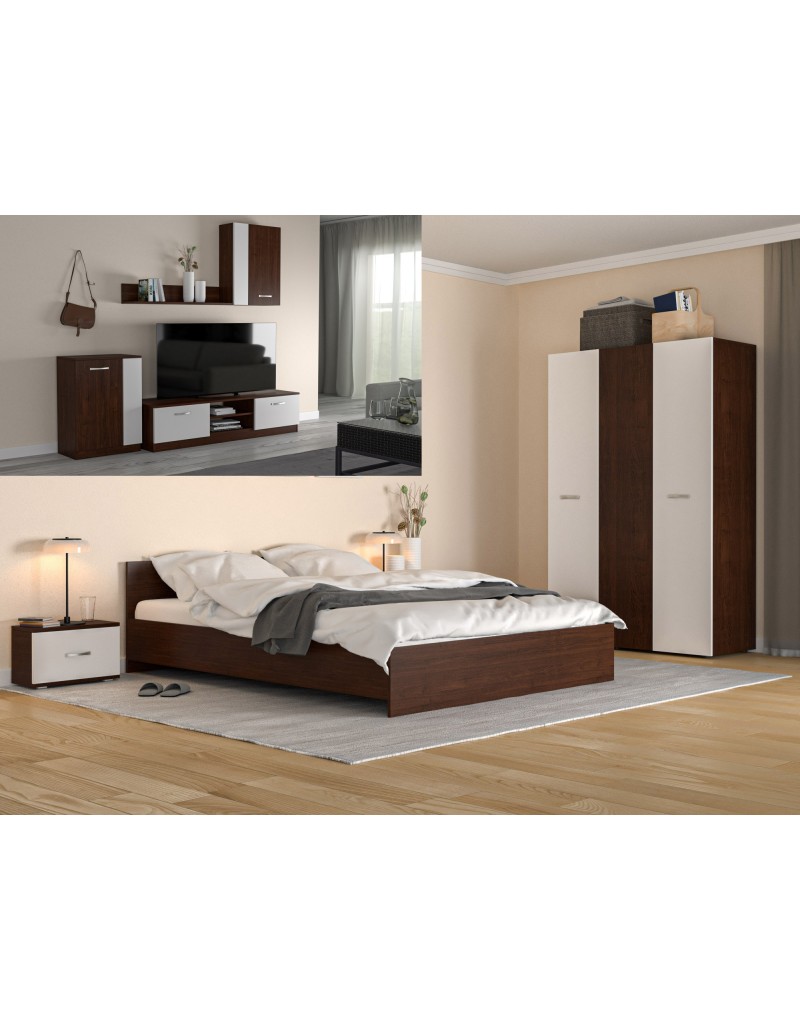 Set Dormitor Wenghe 3 usi + Living Ehome